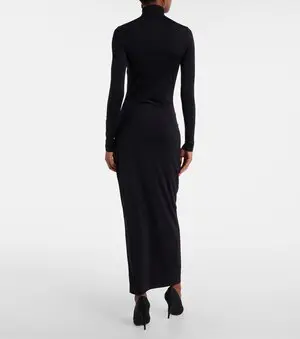 Wardrobe.NYC Knitted Maxi Dress - Black