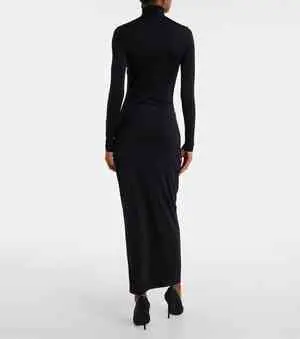 Wardrobe.NYC Knitted Maxi Dress - Black