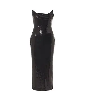 Alex Perry Sequined Bustier Dress - Blue