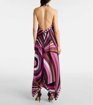 Emilio Pucci Iride Silk Twill Maxi Dress - Multicoloured