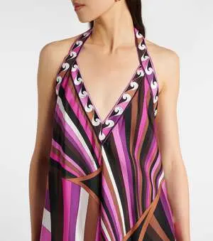 Emilio Pucci Iride Silk Twill Maxi Dress - Multicoloured