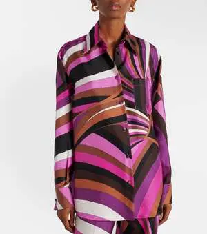 Emilio Pucci Iride Silk Twill Shirt