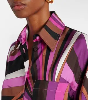 Emilio Pucci Iride Silk Twill Shirt