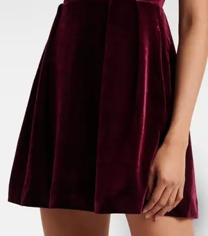 SELF-PORTRAIT Velvet Minidress