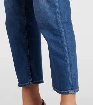 RE/DONE Stove Pipe Mid-rise Straight Jeans