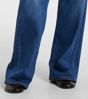 RE/DONE 70s High-rise Wide-leg Jeans - Blue