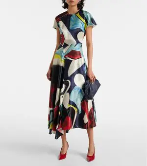ROKSANDA Adriana Printed Midi Dress - Multicoloured