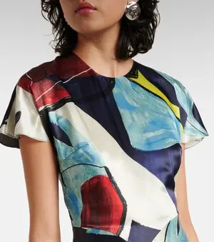 ROKSANDA Adriana Printed Midi Dress - Multicoloured