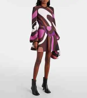 Emilio Pucci Marmo Printed Minidress