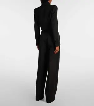 Dolce & Gabbana Wool And Silk Wide-leg Trousers