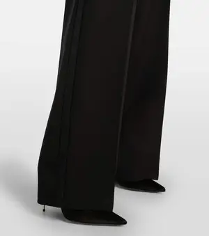 Dolce & Gabbana Wool And Silk Wide-leg Trousers