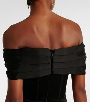 Rebecca Vallance Lia Bustier Gown - Black