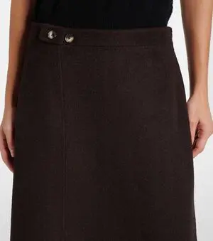 Proenza Schouler White Label Adrian Wool-blend Midi Skirt