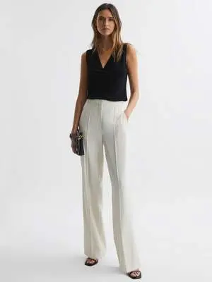 REISS Taylor V-neck Shell Blouse