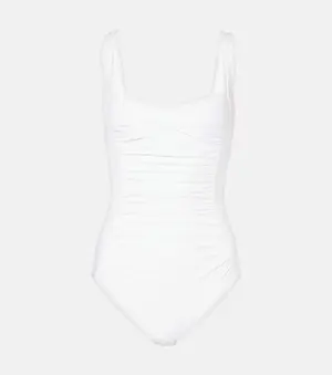 KARLA COLLETTO Ruched Swimsuit - White
