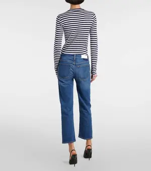 RE/DONE Stove Pipe Mid-rise Straight Jeans