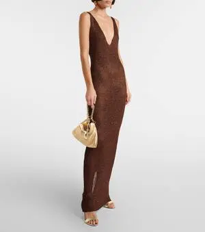 BANANHOT Sequined Maxi Dress