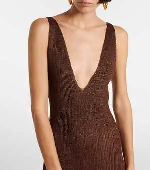 BANANHOT Sequined Maxi Dress