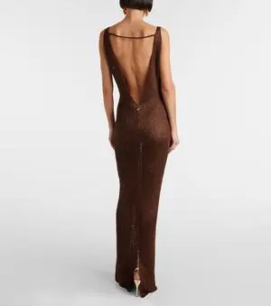 BANANHOT Sequined Maxi Dress