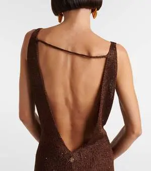 BANANHOT Sequined Maxi Dress