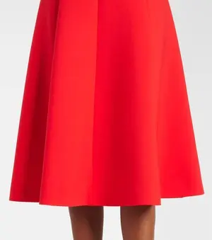 Oscar De La Renta Wool-blend Midi Dress