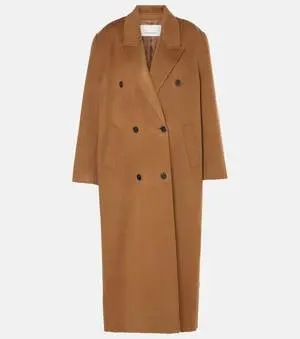 THE FRANKIE SHOP Gaia Double-breasted Wool-blend Coat