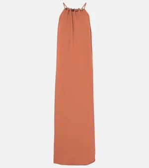 ERES Tiana Halterneck Maxi Dress - Neutrals