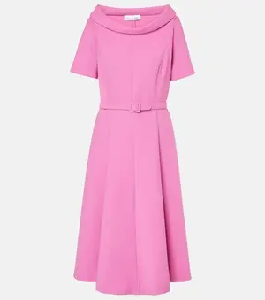 Oscar De La Renta Wool-blend Midi Dress