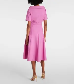 Oscar De La Renta Wool-blend Midi Dress