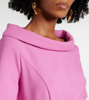 Oscar De La Renta Wool-blend Midi Dress