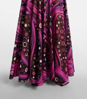 Emilio Pucci Fontane Printed Maxi Skirt - Pink