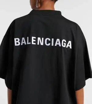 Balenciaga Printed Cotton Jersey T-shirt