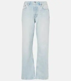 RE/DONE Easy Straight Cropped Jeans