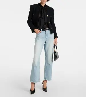 RE/DONE Easy Straight Cropped Jeans