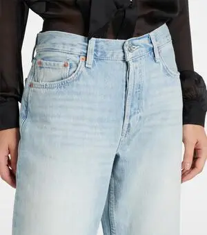 RE/DONE Easy Straight Cropped Jeans