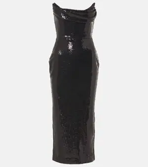 Alex Perry Sequined Bustier Dress