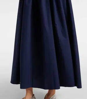 Staud Dena Cotton Midi Dress