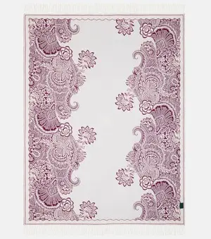 Etro Floral Wool Throw