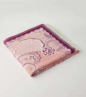 Etro Floral Wool Throw