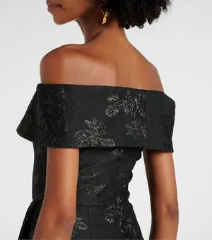 Rebecca Vallance Henrietta Brocade Bustier Gown