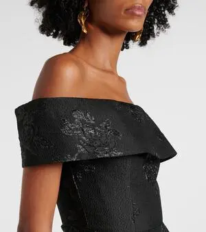 Rebecca Vallance Henrietta Brocade Bustier Gown