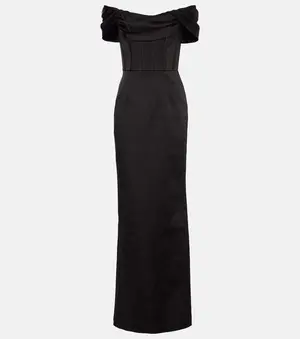 Rebecca Vallance Lia Bustier Gown - Black