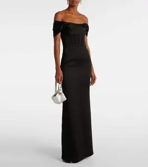 Rebecca Vallance Lia Bustier Gown - Black