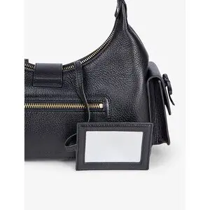 The Kooples Amelia Leather Shoulder Bag - Black