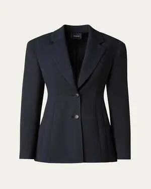 Akris Walker Wool Stretch Jacket
