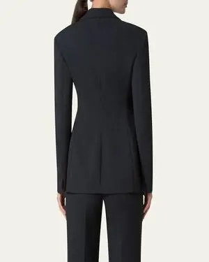 Akris Walker Wool Stretch Jacket