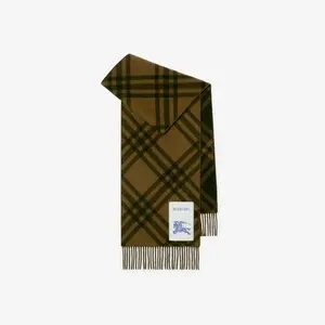 Burberry Check Cashmere Scarf Camp