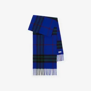 Burberry Check Cashmere Scarf Knight