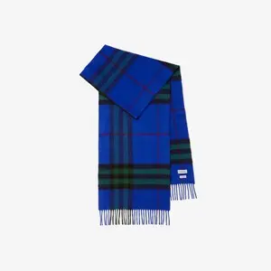 Burberry Check Cashmere Scarf Knight/ivy