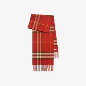 Burberry Check Cashmere Scarf Roux